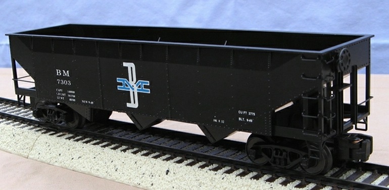 American Models Boston & Maine (BM) Steel, Open-top, 3-bay, Offset ...