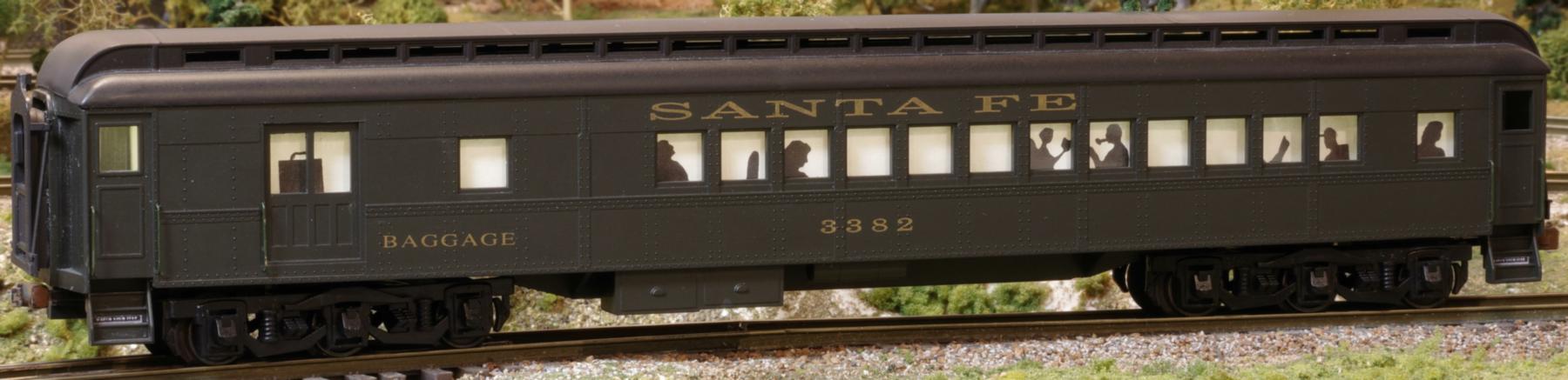 Plastic Heavyweight Combine (Baggage/Coach) Passenger Cars by American ...