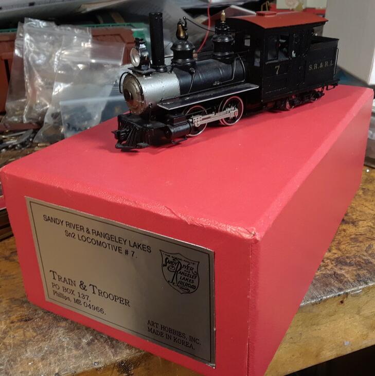 Train & Trooper 0-4-4T: Sandy River & Rangeley Lakes (SR&RL) #7 - NASG