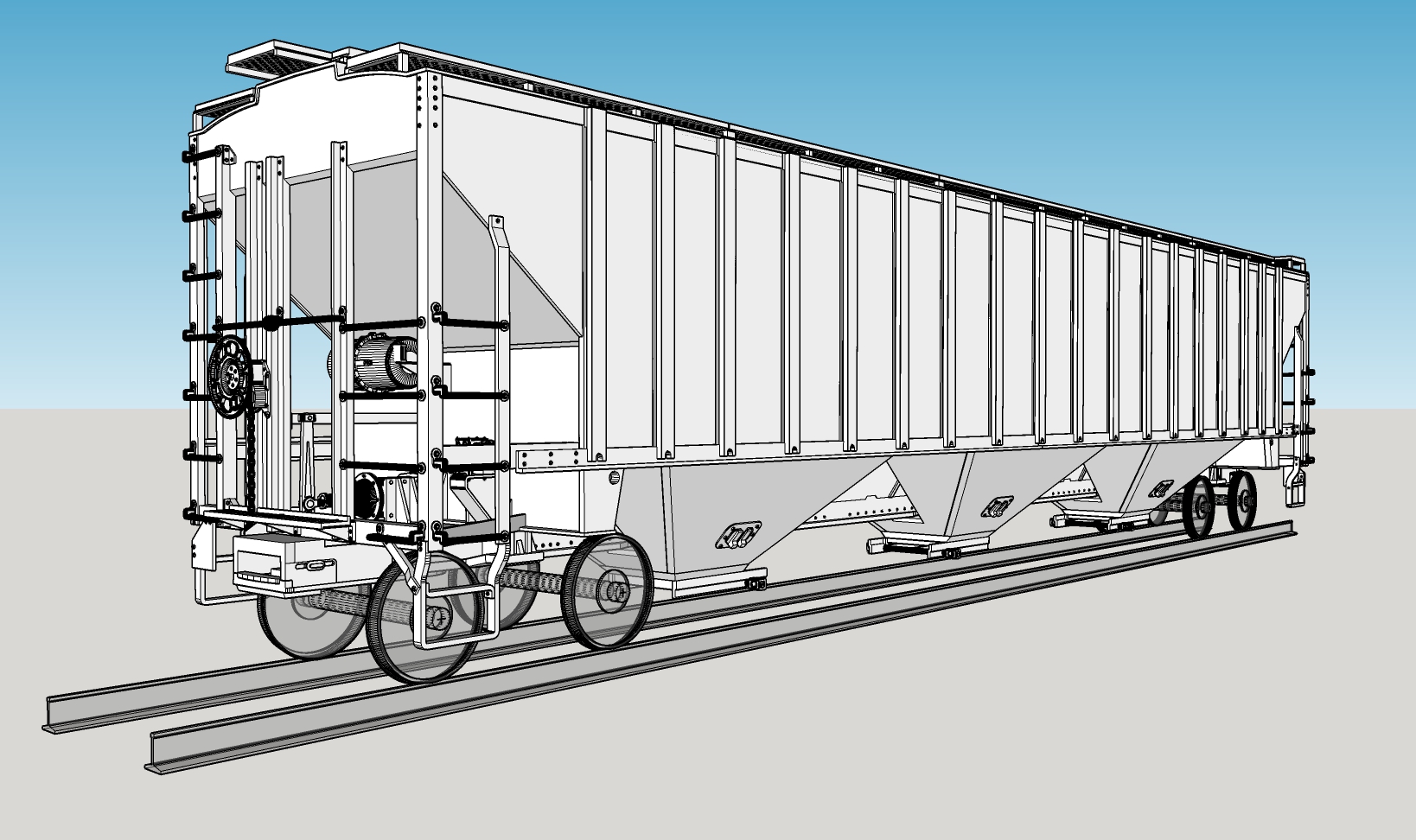 3D-printed 4740cuft Covered Hopper - NASG